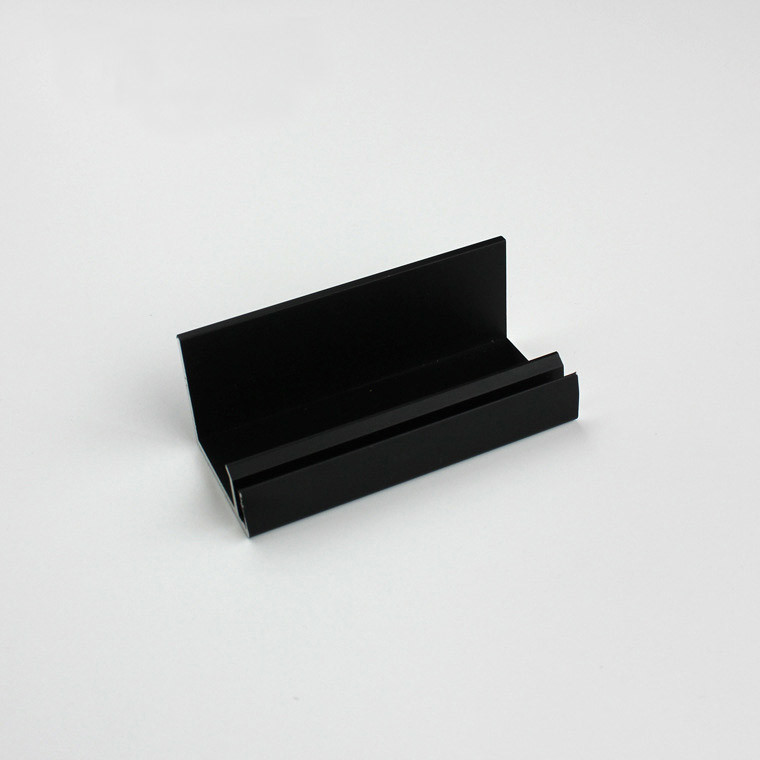 Black Anodizing Aluminium Extrusion Profile For Frameless Solar Panel ...